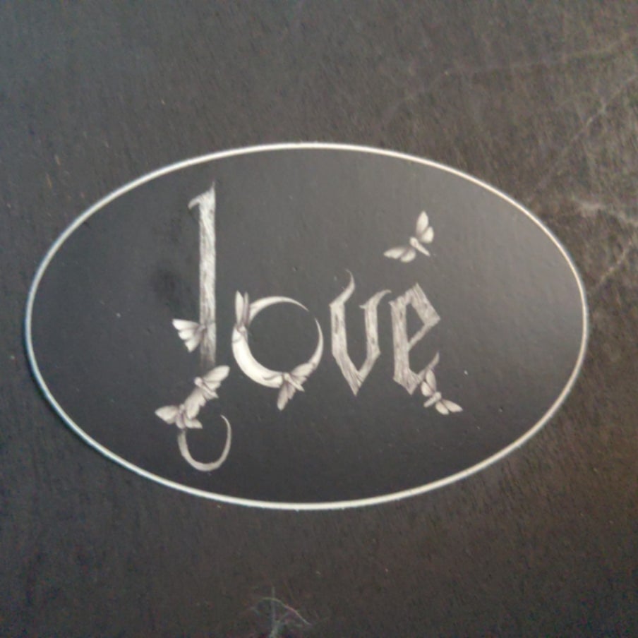 Love Sticker | Black Veil